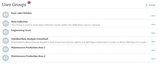 How to set-up and use User Groups – Endress+Hauser Digital Solutions